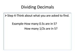 Dividing Decimals | PPT | Homework and Study | Education