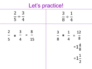 Dividing Fractions | PPTX