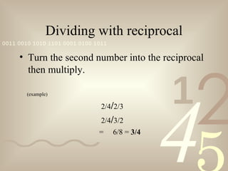 Dividing fractions | PPT
