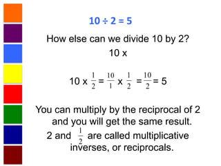 Dividing fractions | PPTX