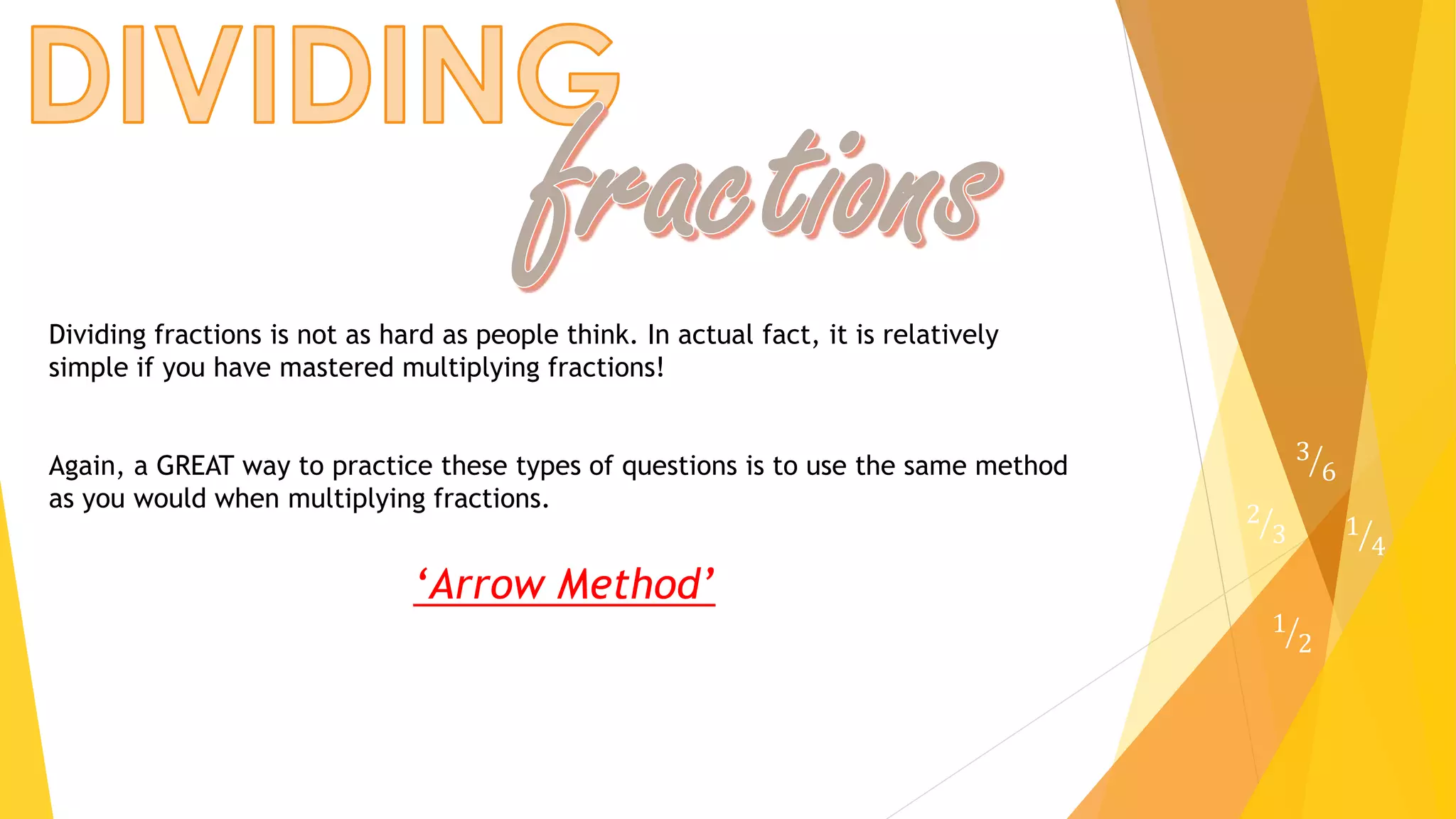 Dividing fractions - GCSE Maths is Easy | PPTX