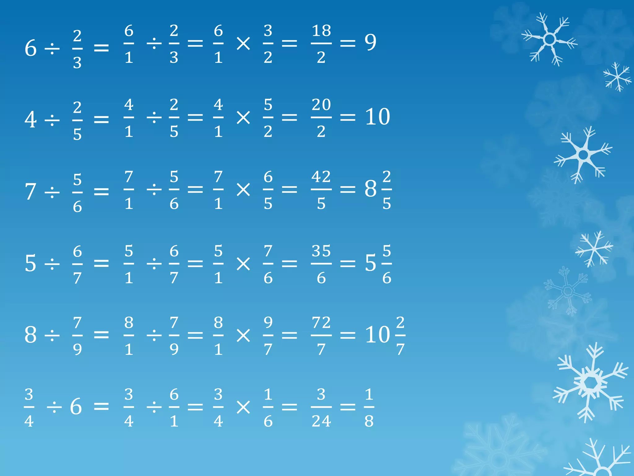 Dividing fractions | PPTX