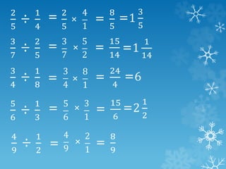 Dividing fractions | PPTX