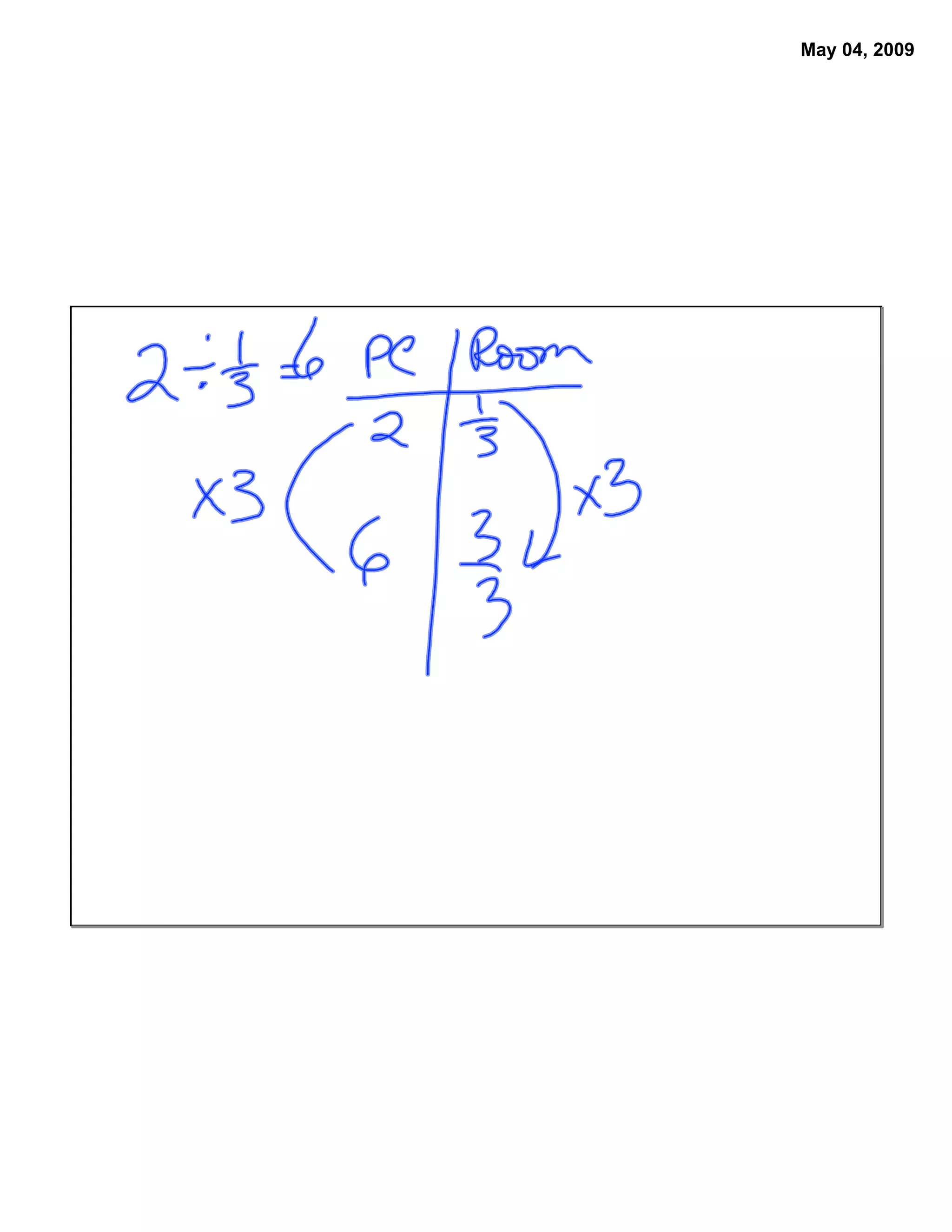 Dividing Fractions And Ratio Tables | PDF