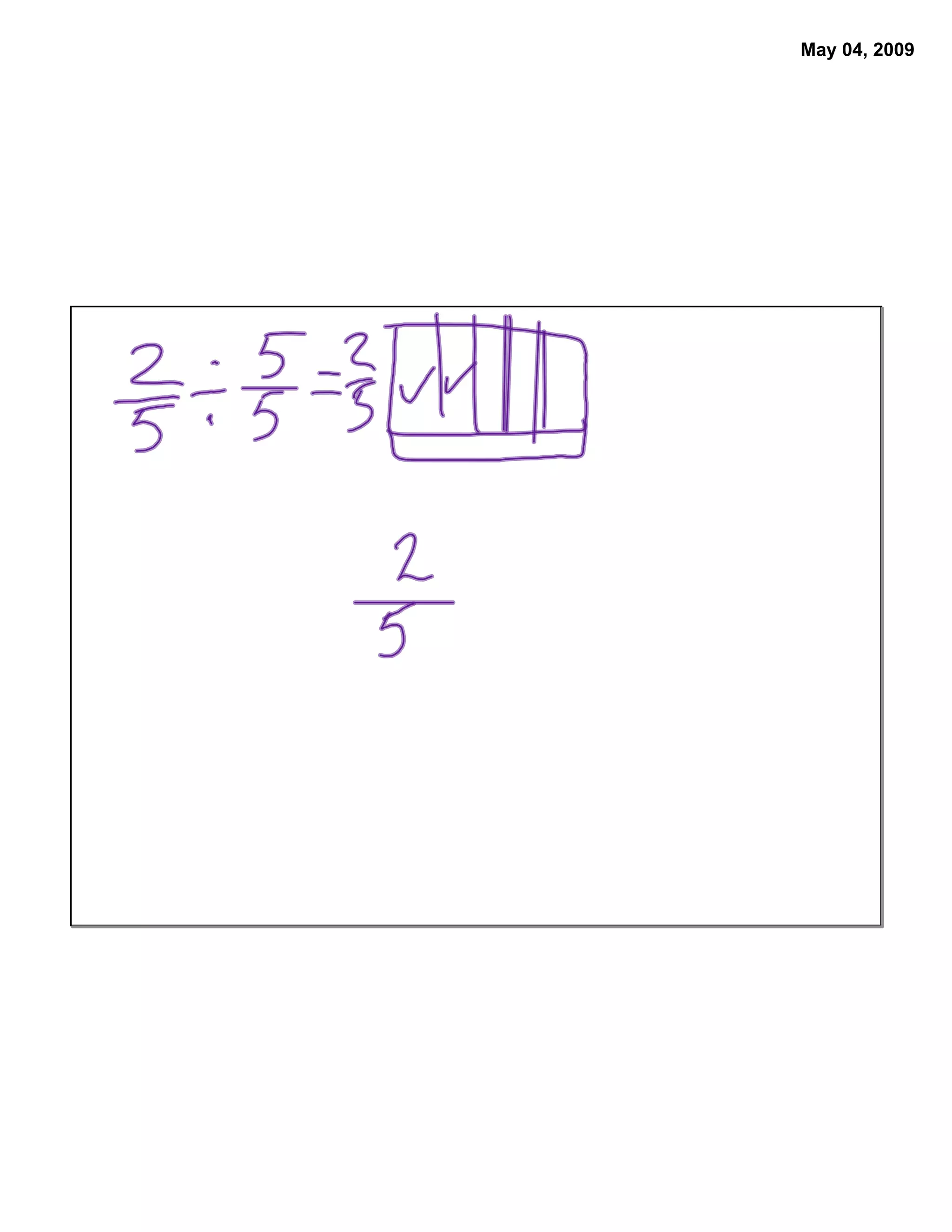 Dividing Fractions And Ratio Tables | PDF