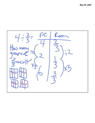 Dividing Fractions And Ratio Tables | PDF