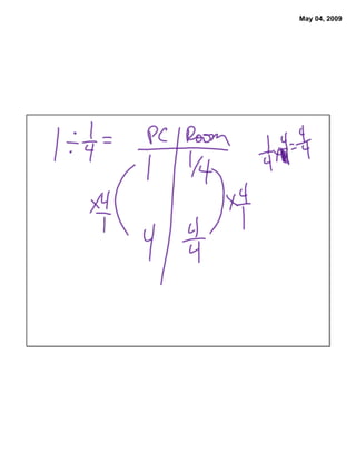 Dividing Fractions And Ratio Tables | PDF