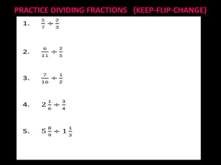 Dividing Fractions | PPTX