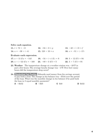 Dividing Integers | PDF