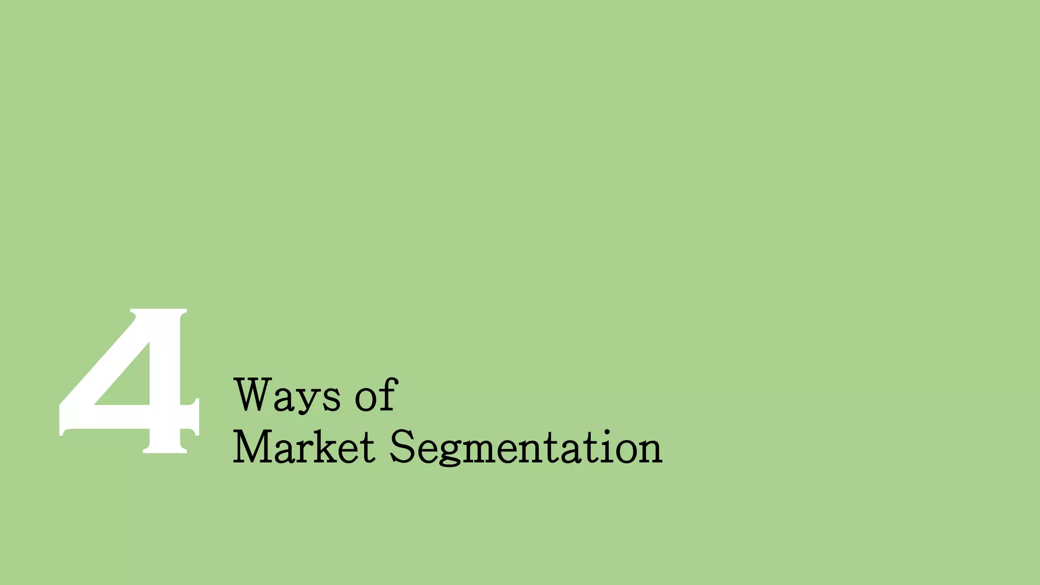 Dividing market into segments | PDF