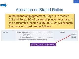 Dividing net income and net loss | PPT