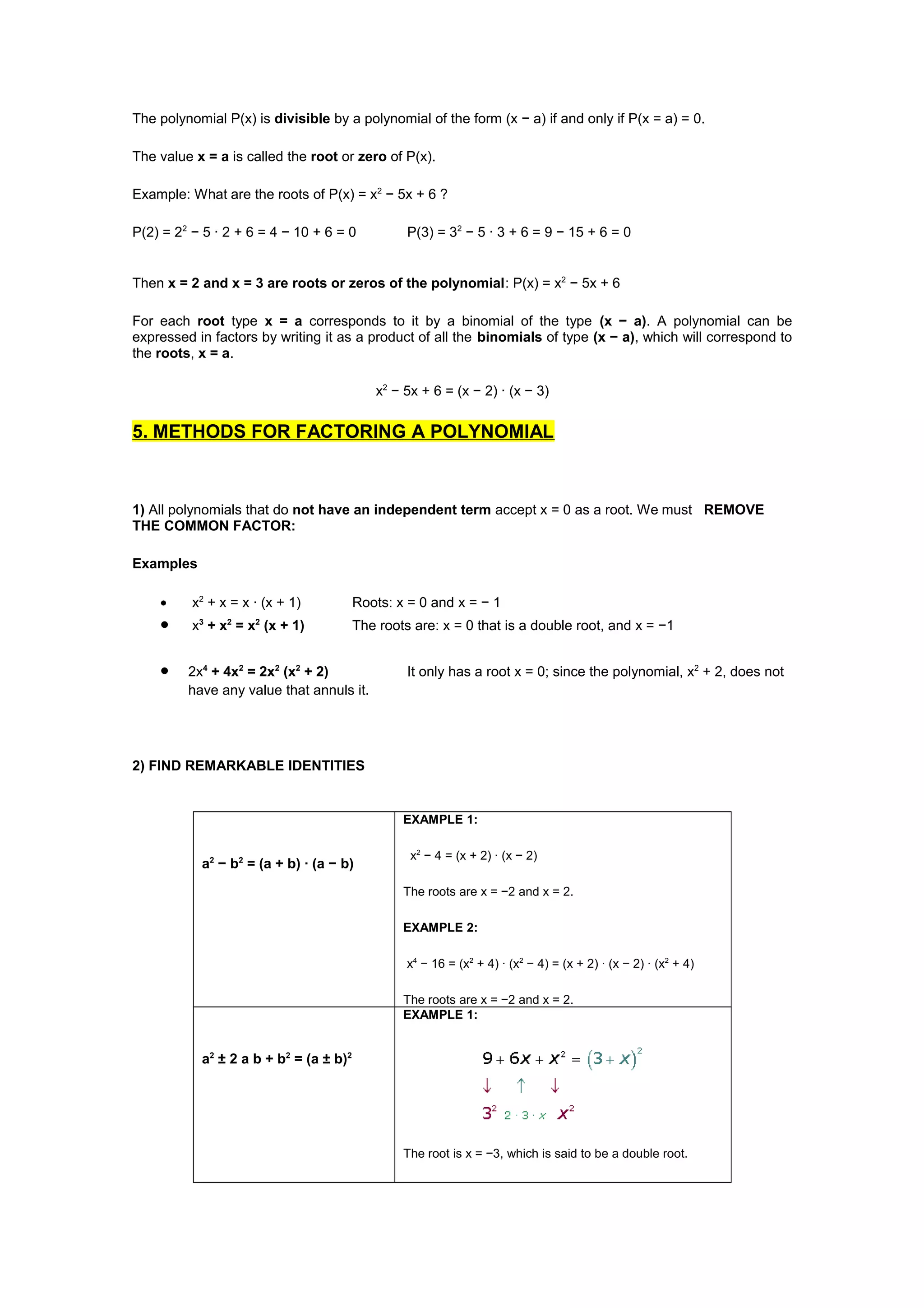 Dividing polynomials | DOC | Physics | Science