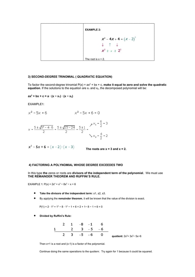 Dividing polynomials | DOC | Physics | Science