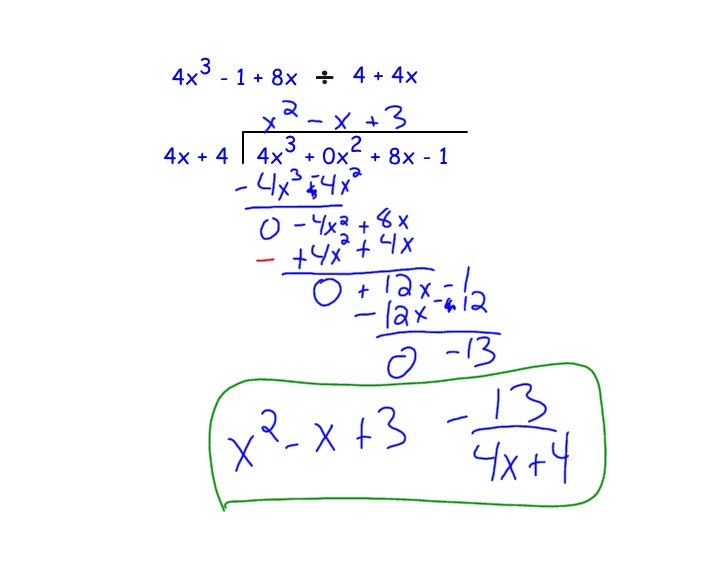 Feb 18 Dividing Polynomials By Binomials 2