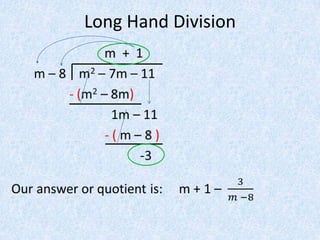 Dividing polys | PPTX