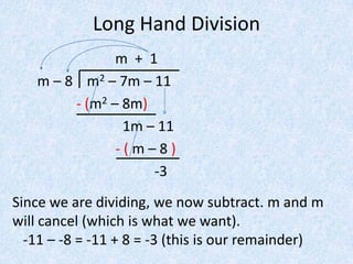 Dividing polys | PPT