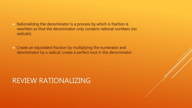 Dividing Radicals using Conjugates | PPT