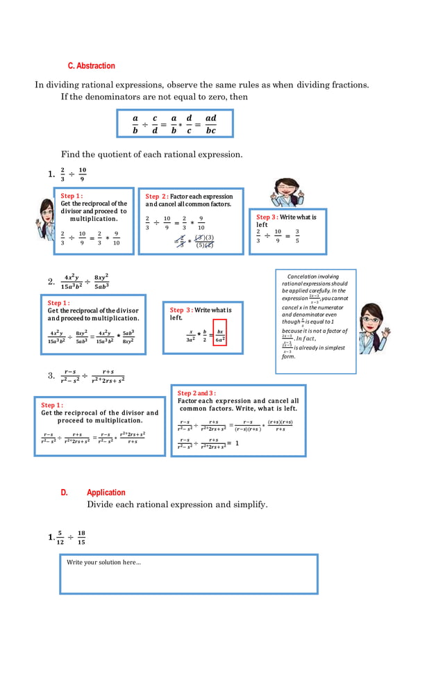 Dividing Rational Expressions | DOCX