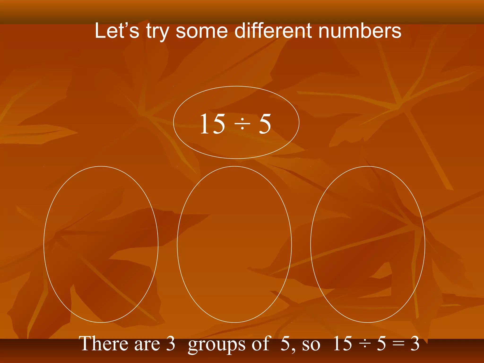 Dividing using groups | PPT