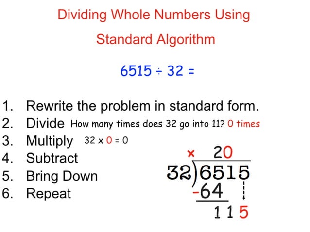 Dividing using standard algorithm | PPT | Free Download Dividing using standard algorithm | PPT | Free Download
