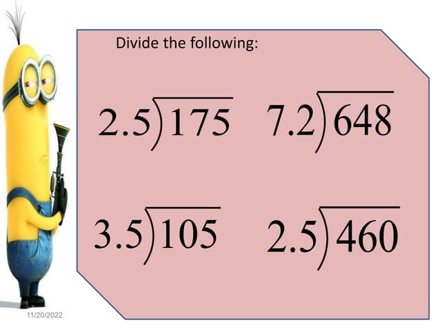 Dividing Whole Numbers by Decimals up to 2 Decimal Places and.ppt ...