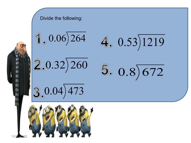Dividing Whole Numbers by Decimals up to 2 Decimal Places and.ppt ...