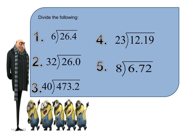 Dividing Whole Numbers by Decimals up to 2 Decimal Places and.ppt ...