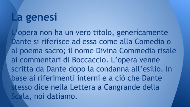 Divina Commedia genesi e struttura | PDF