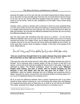 Divine pre decree.doc | Islam | Religion & Spirituality