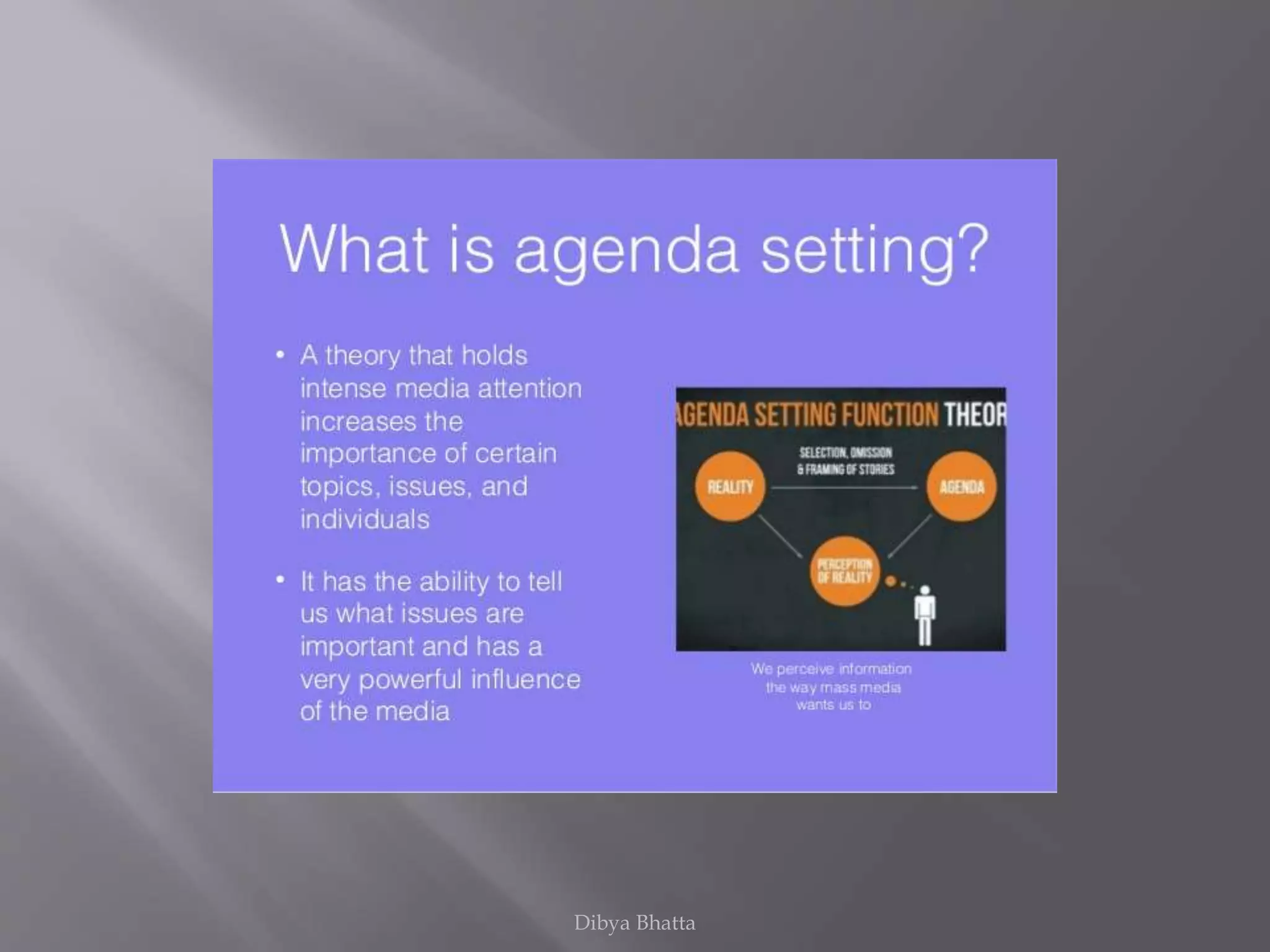Agenda setting theory and gate keeper theory!! | PPT