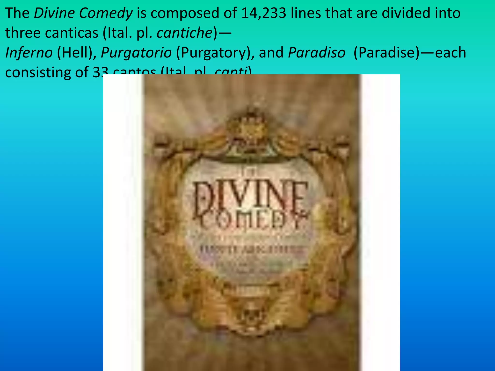 Divine comedy by Dante Alighieri | PPTX