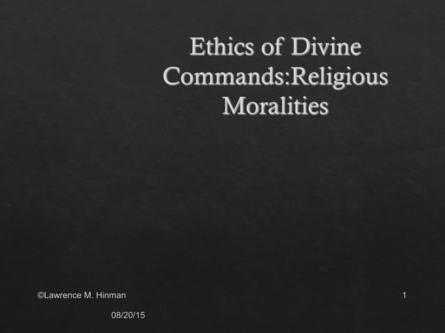 Divine Command Theory | PPT