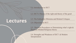 The presentation on Divine Command Theory ppt | PPTX