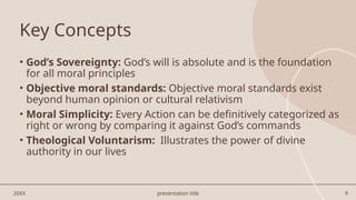 The presentation on Divine Command Theory ppt | PPTX