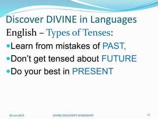 Divine discovery integrate values with school subjects | PPTX