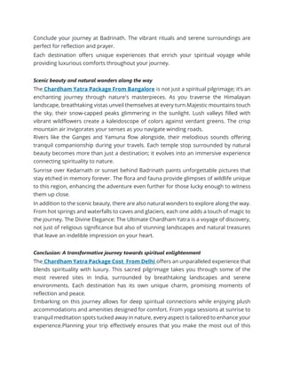 Divine Elegance- The Ultimate Chardham Yatra | PDF