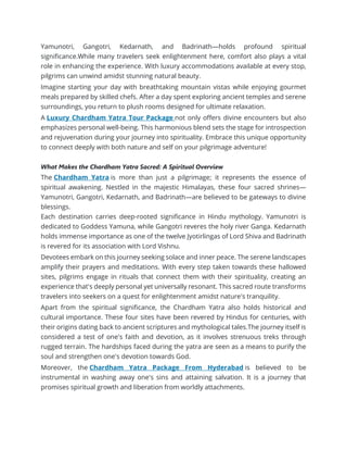 Divine Elegance- The Ultimate Chardham Yatra | PDF