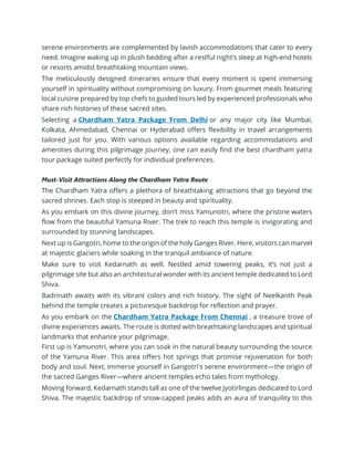 Divine Elegance- The Ultimate Chardham Yatra | PDF