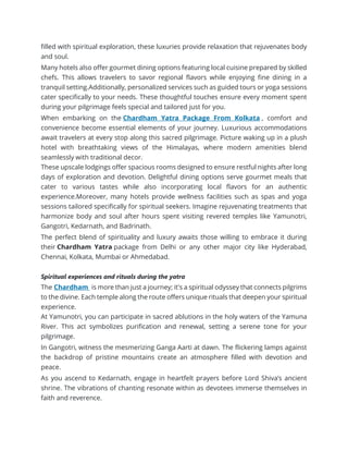 Divine Elegance- The Ultimate Chardham Yatra | PDF