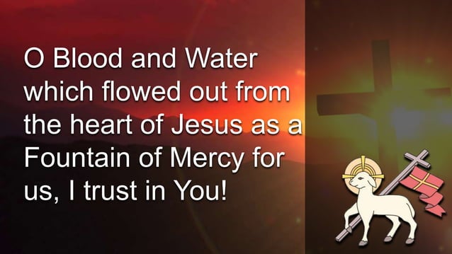 Three O' Clock Prayer to the Divine Mercy | PPTX