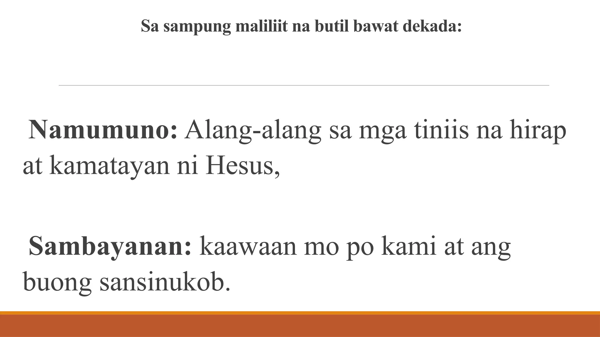 The Caplet of the Divine Mercy in Tagalog Payers.pptx