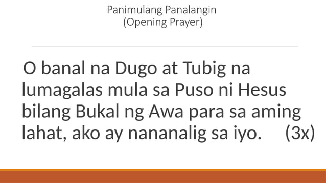 The Caplet of the Divine Mercy in Tagalog Payers.pptx