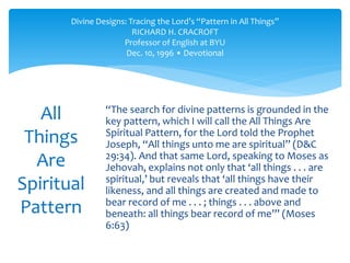 Divine patterns in education | PDF | Christianity | Religion & Spirituality