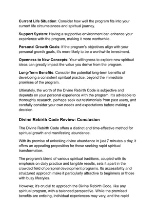 Divine Rebirth Code Reviews-Can It Unlock God's Abundance in Just 7 ...