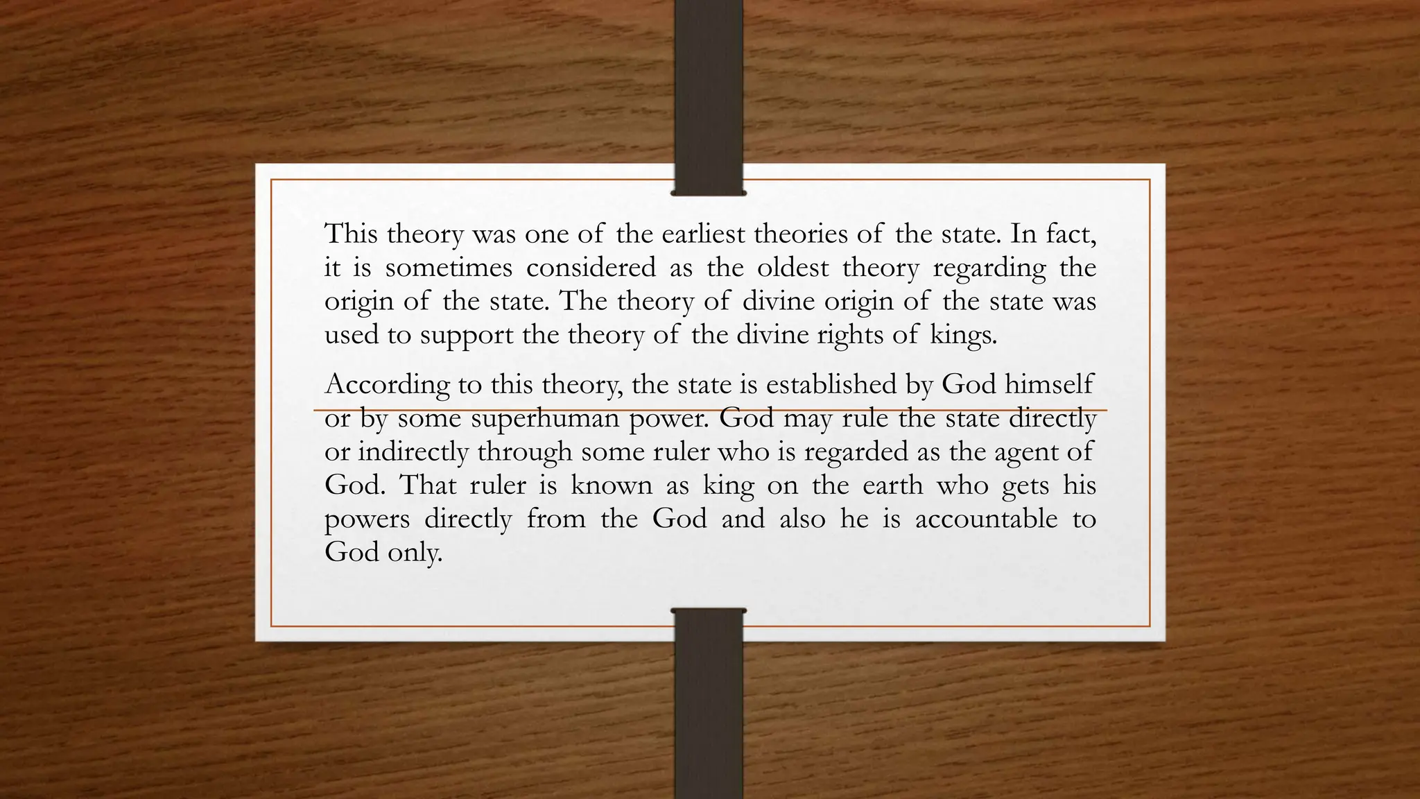 Divine theory | PPTX