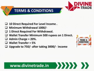 Divine Trade Plan 2021 | PPT
