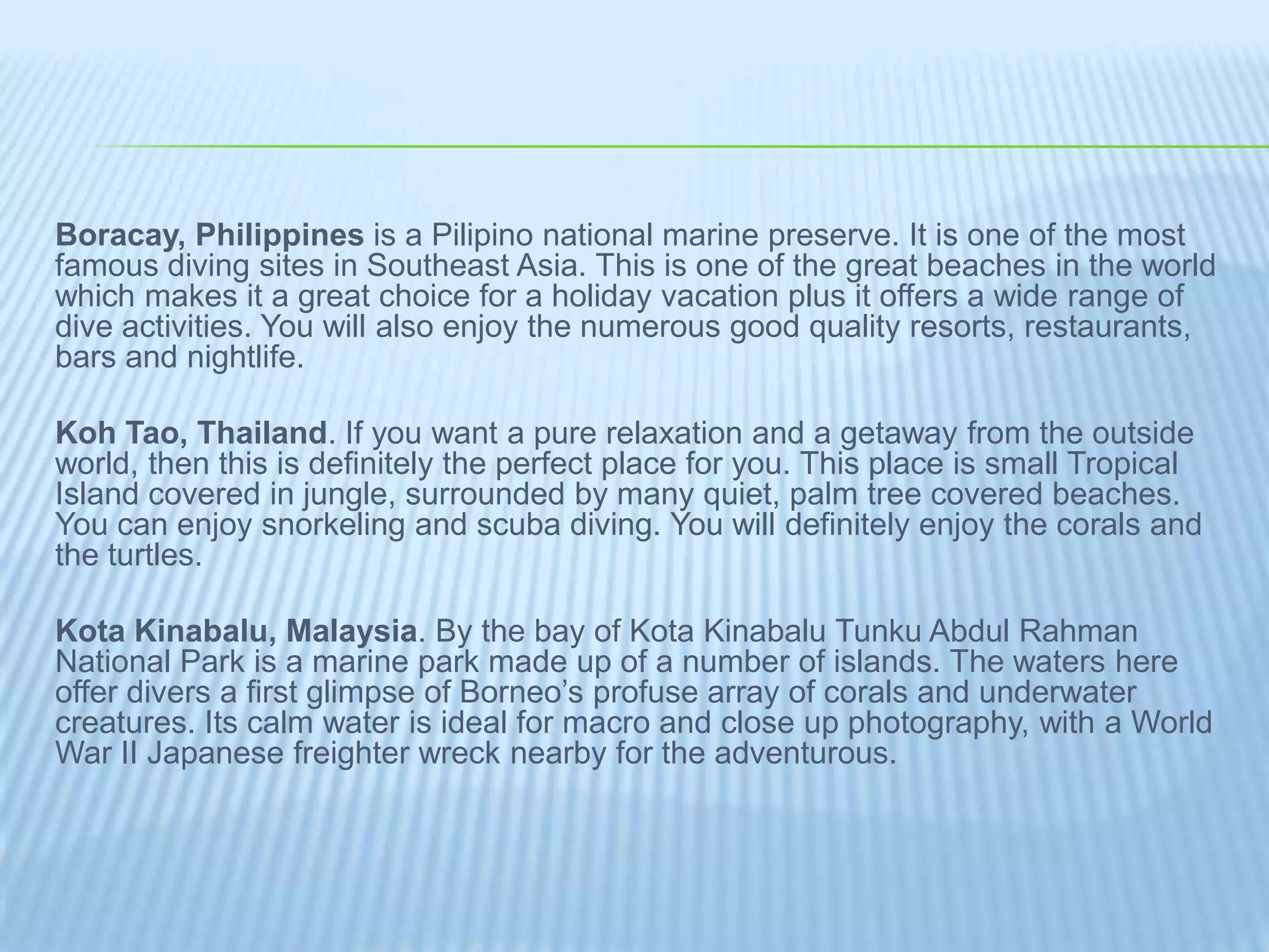 BHM Adventure-Diving | PPT