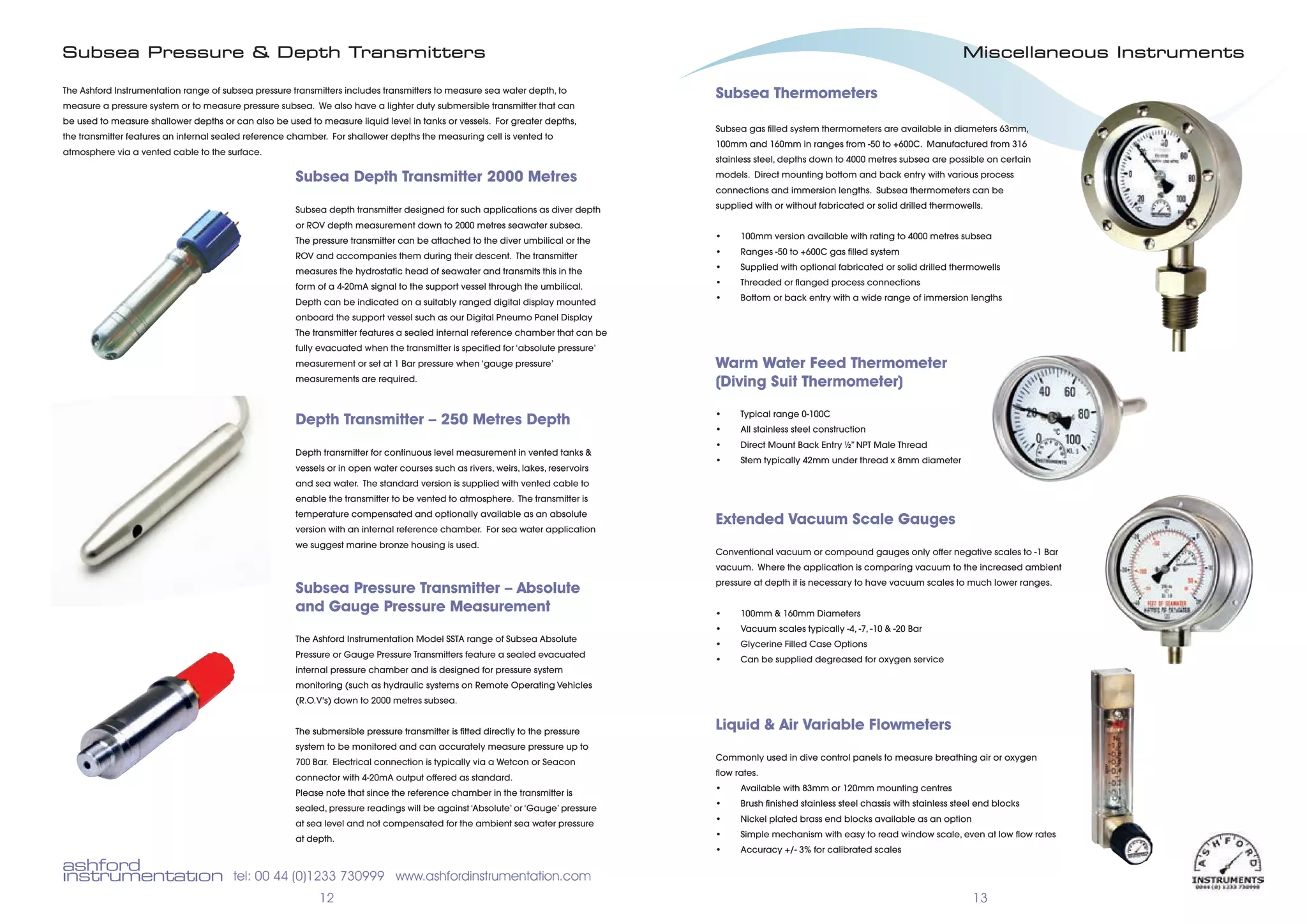 Diving marine-subsea-brochure | PDF