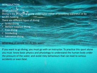 Diving12 | PPSX | Scuba Diving | Extreme Sports