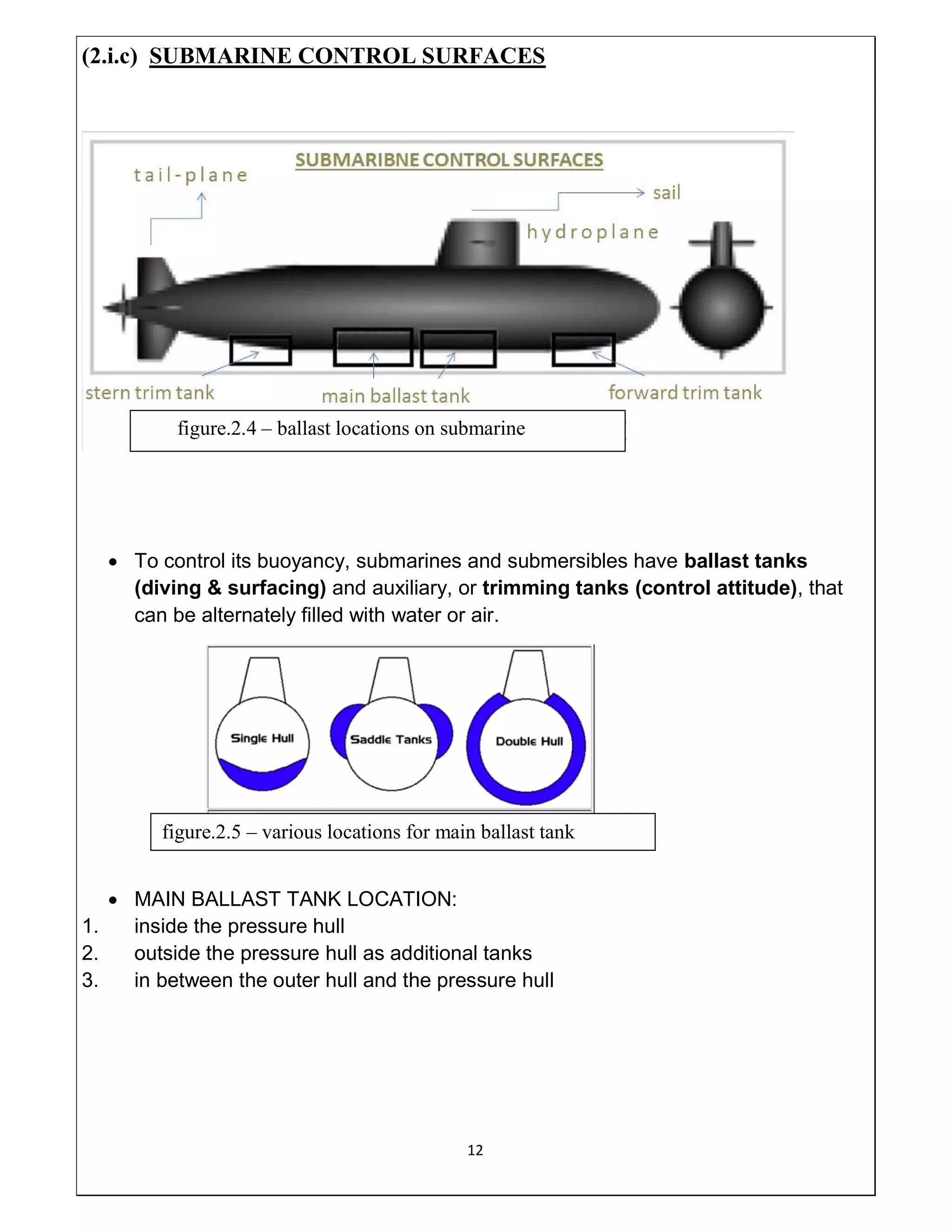 Diving and propulsion system of modern diesel-electric submarine | PDF